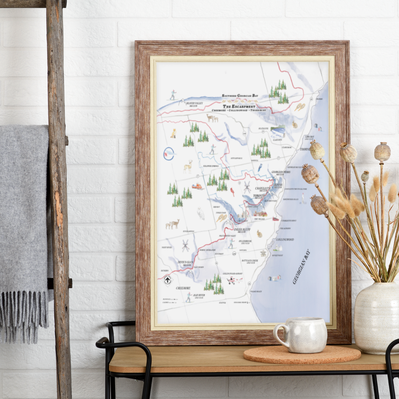 Chalet Map Prints — Jaxx & Marbles