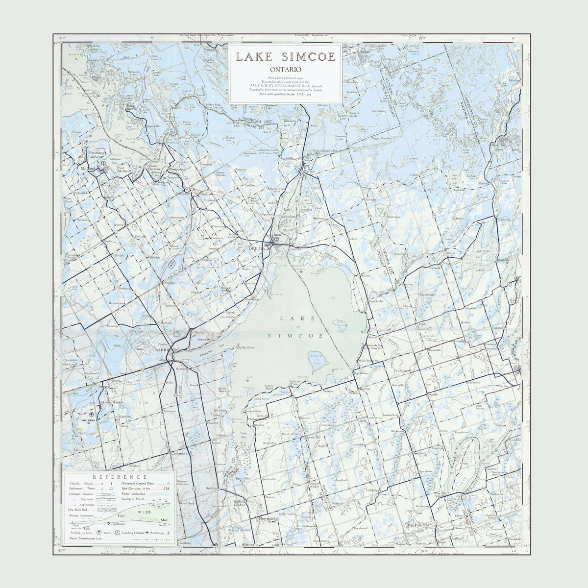 The Lake Simcoe Map Collection — Jaxx & Marbles