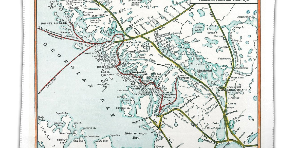 Georgian Bay Map Blanket — Jaxx & Marbles