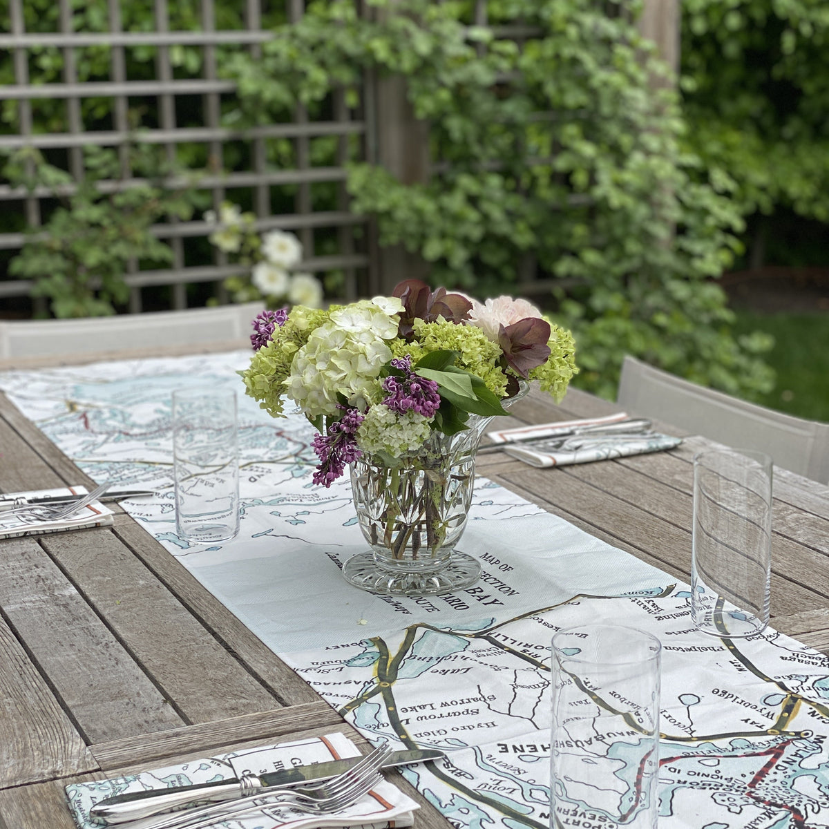 Georgian Bay Map Table Runner — Jaxx & Marbles