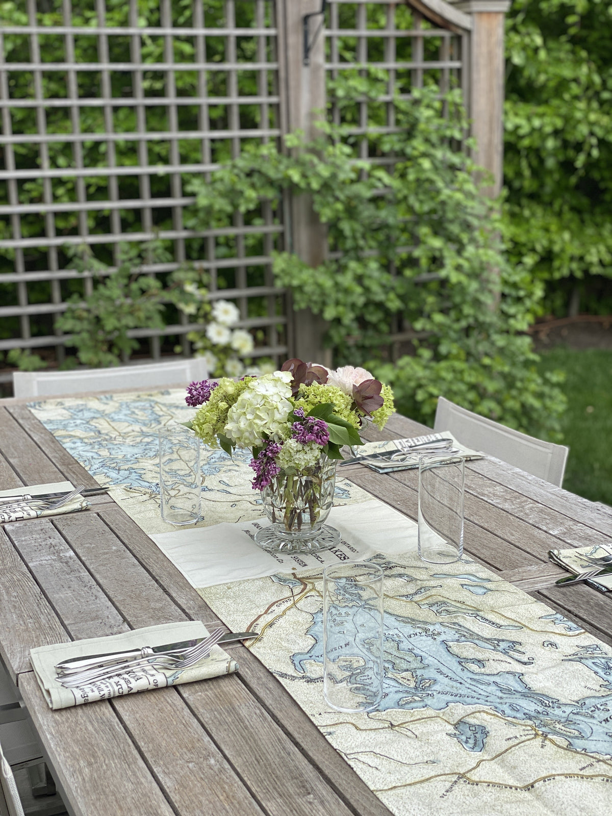 Muskoka Lakes Map Table Runner — Jaxx & Marbles