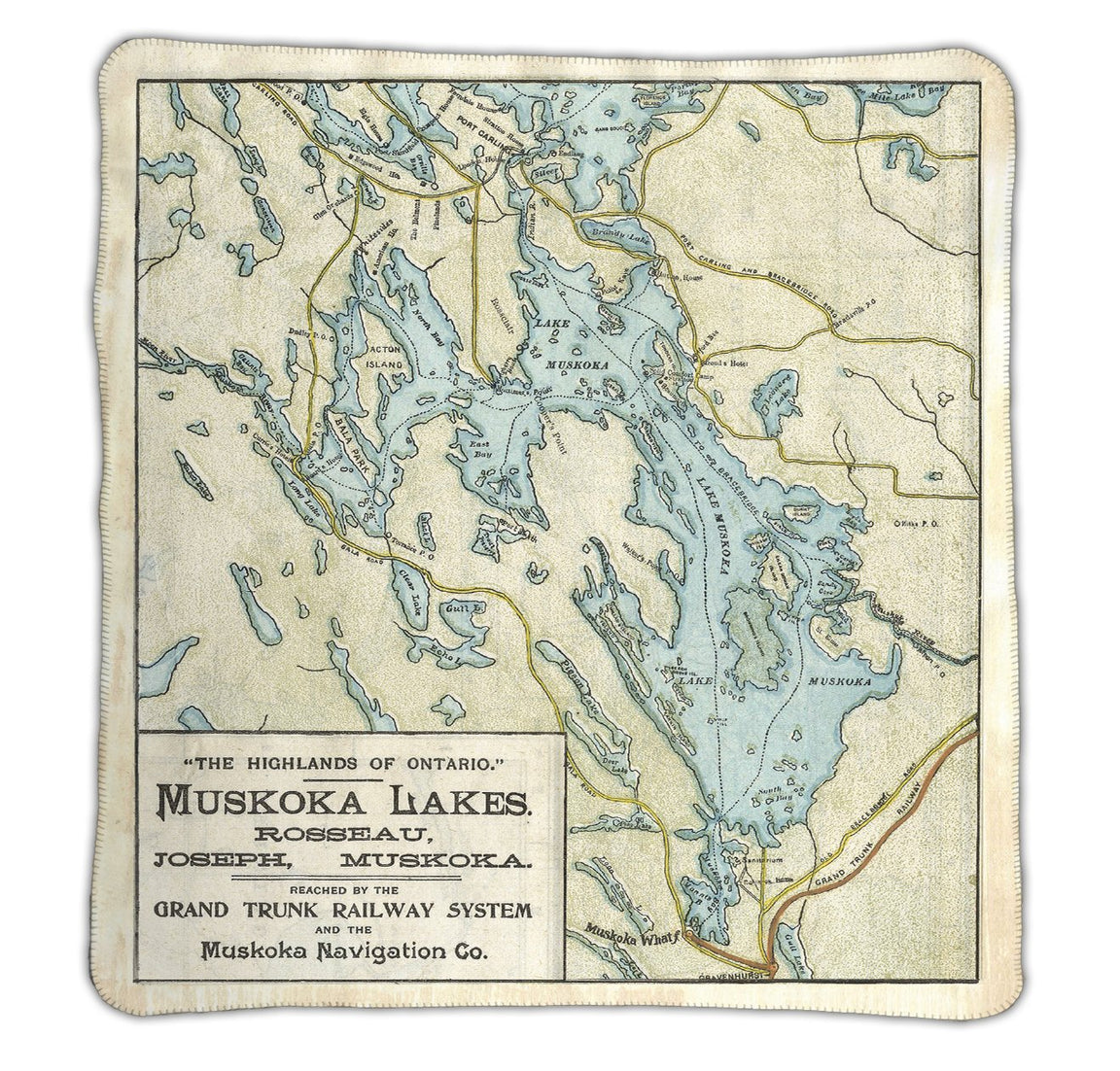 The Lake Muskoka Map Collection — Jaxx & Marbles