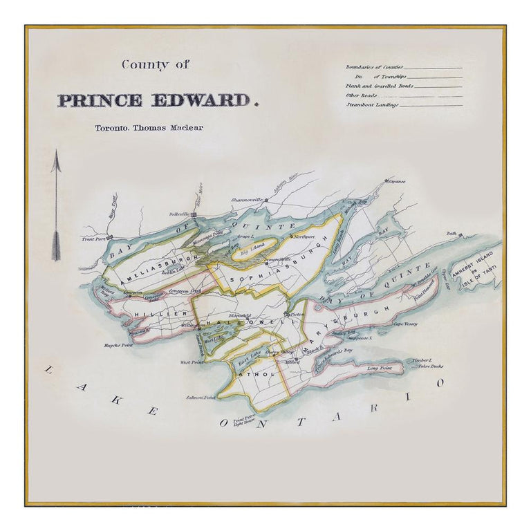 Prince Edward County Map Collection — Jaxx & Marbles